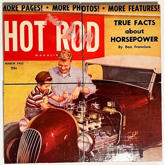 Dude Coasters | Accents | Hot Rod Magazine Cover As Drink Coasters True ...